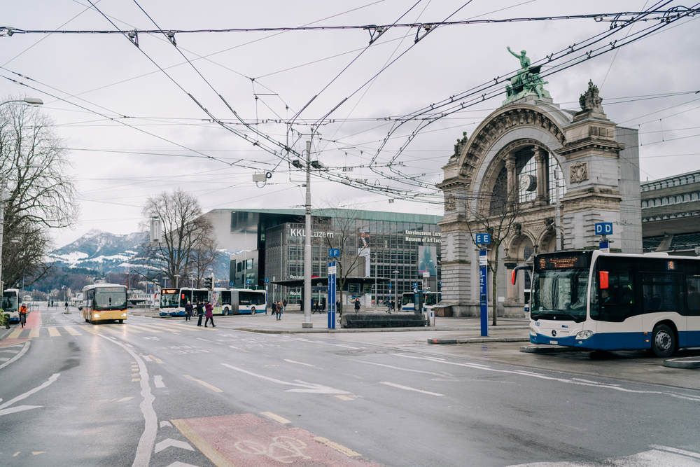 Surprise proposal engagement session in Lucerne