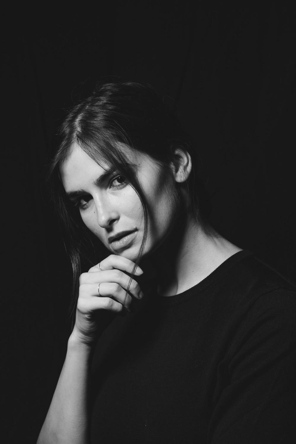 Black And White Model Headshots